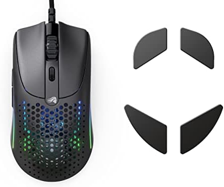 Amazon.com: GLORIOUS Mouse + Ceramic Feet Model O 2 Black Gaming Mouse ...