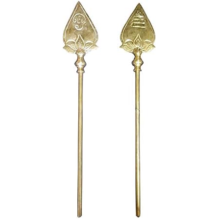 Buy Coolboss Traditional Lord Murugan Vel, Brass, Bhala, Javelin, Spear ...