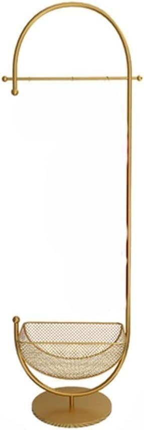 AteEco Stand Hotel Clothes Rack Indoor Long Metal Floor Standing Coat ...