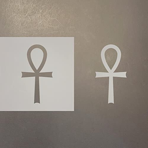 Amazon.com: Ankh Reusable Mylar Stencil - Art Craft Supplies 4 Inch ...