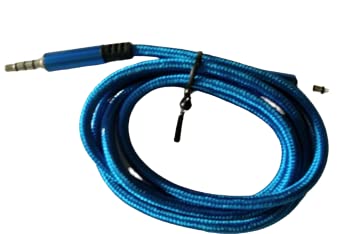 Audio Cable Heavy Duty Nylon Aux Cable 3.5mm Stereo Mini Plug Headphone ...