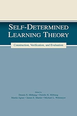 Buy Self-determined Learning Theory: Construction, Verification, and ...