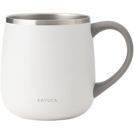 Amazon.co.jp: KEYUCA (ケユカ) pomaステンレスマグ グレー(容量：400ml)マグカップ(2層構造/保温保冷効果も)オフィス お家カフェ アウトドア : ホーム＆キッチン