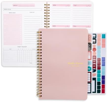 DOZNOZRI A5 Weekly Planner Notebook, To Do List Notebook Undated 52 ...
