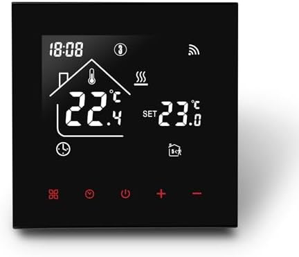 Thermostat WiFi pour chaudière gaz/eau,Thermostat intelligent Écran LCD ...