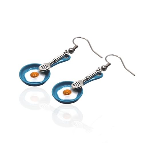 Amazon.com: Fried Egg Earrings | Unique Food Jewelry for Women Girls ...