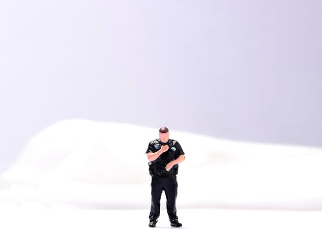 Amazon.com: SOUFORCE 1/64 Scale Miniature Figure Man American Police ...