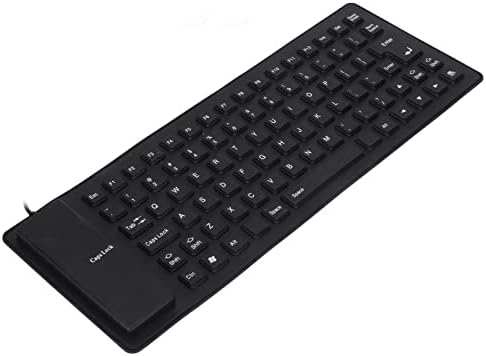 Techson Foldable Silicone Keyboard, 109 Keys Waterproof Portable ...