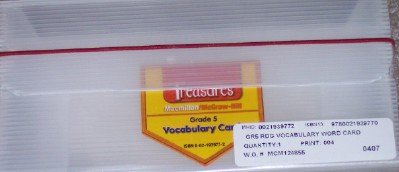 Treasures: Vocabulary Word Cards Grade 5 Reading: McGraw-Hill ...
