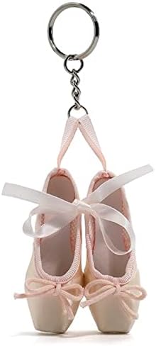 ZXPJUA Pointe Shoe Keyring, Ballet Shoe Keychain Ring, Women's Charm ...