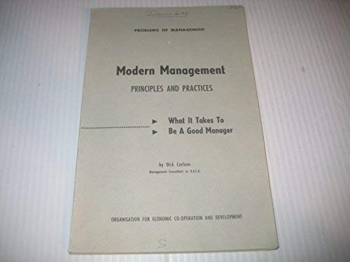 Modern Management; Principles and Practices: Dick Carlson: Amazon.com ...