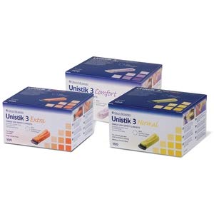 Buy Unistik 3 AUAT1004 Single Use Safety Lancet, Normal Depth, Pack of ...