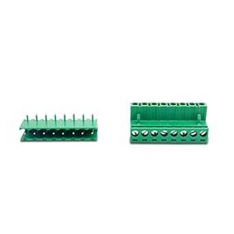Electronic Spices Male and Female 8 Pin 5.08mm Pitch Pluggable Terminal ...