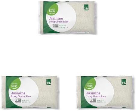 Amazon.com : Amazon Fresh, Jasmine Long Grain Rice, 2 Lb (Previously ...