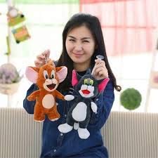 Buy Patly of Standing Tom and Jerry Kids fav Stuffed Soft Toy 32 cm ...