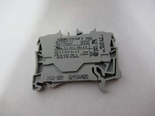 Amazon.com: WAGO 2001-1201 TERMINAL BLOCK, DIN RAIL, 2POS, 22-14AWG (1 ...
