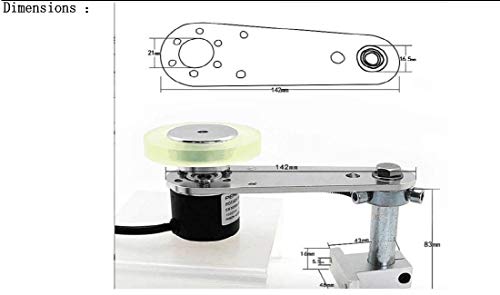 Snapklik.com : GHW38 200mm Roller Rubber Wheel Length Position Meter ...