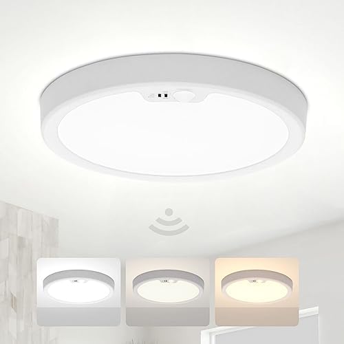 HiBay 18W Motion Sensor LED Ceiling Light PIR + Twilight Sensor, Round ...