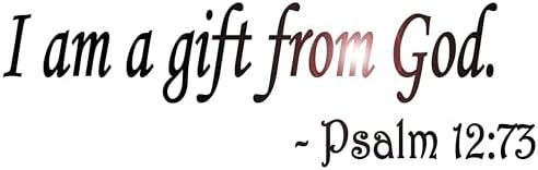 Amazon.com: I'm a Gift from God Psalm 127:3 Home Kids Nursery Baby Room ...