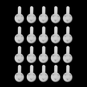 20x Plastic Picture Frame Wall Hooks Photos Mirror Hanging Hangers ...