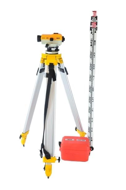 SUN AUTO LEVEL DSC- 240 WITH LEVELING STAFF- 4 MTR & ALUMINIUM TRIPOD ...