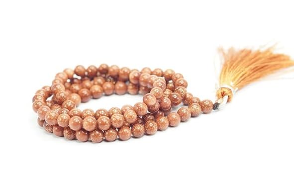 Venus Gems Gallery A1 Grade Sunstone Mala Original 108 Beads for Japa ...