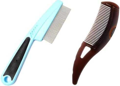 Amazon.com : Dandruff Comb, Stainless Steel Fine Tooth Lice/Flea Comb ...