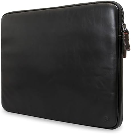 Amazon.com: Casemade Real Leather Laptop Case/Zipped Folio Bag with ...