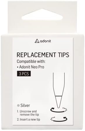Amazon.com: Adonit Neo Pro Replacement Tips 3-Pack(Silver) : Cell ...
