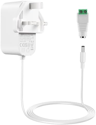 Lonnky 12V Adapter, 12V 2A Power Supply for LED Strip Light, CCTV ...