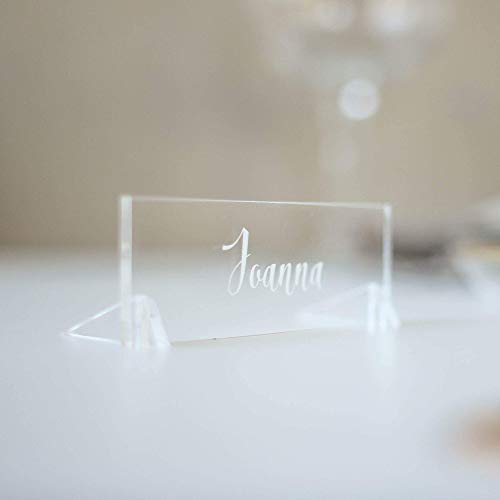 Clear Acrylic Place Settings, Personalised - Wedding Styling - Table ...