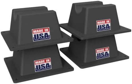 USA Made BULLKE 4 Pack Mini Rooftop Pipe Support - 6" x 6" x 3" - 300 ...