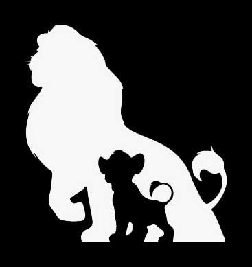 Amazon.com: Lion King Simba Shadow CCI Decal Vinyl Sticker|Cars Trucks ...