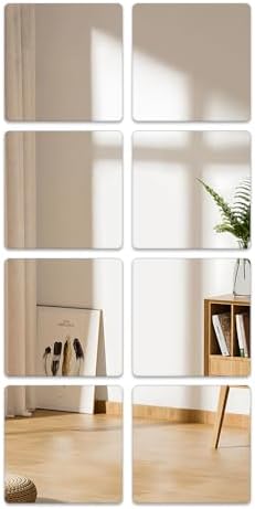 Amazon.com: KSacry 4PCS Small Acrylic Mirror, 8x8 Inch Unbreakable ...