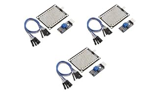 Rain Drop Detection Sensor Module Compatible with Arduino ESP8266, ATmega328P Microcontroller ...