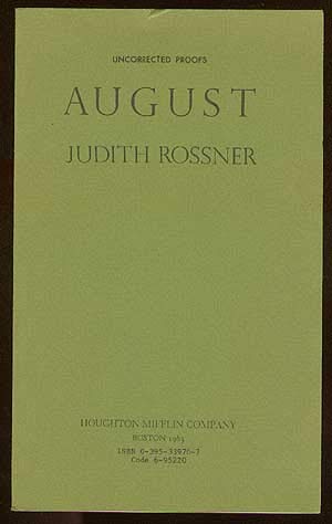 August: ROSSNER, Judith: Amazon.com: Books