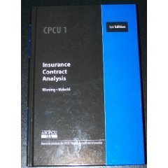 Amazon.com: Insurance Contract Analysis: 9780894630613: Wiening, Eric A ...