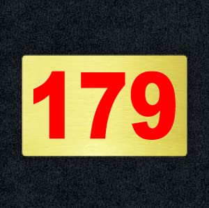Number Plate 179 Room, Hotel, Hospital, Lodge,Apartment, Flat,Door No ...