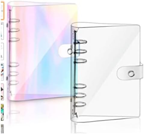 Infreecs A5 Ringbuch Ordner, 2 Stück Transparente Ringmappe aus PVC ...