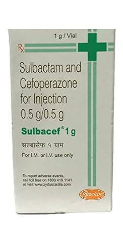 Sulbacef 500mg/500mg - Dry Vial of 1 Injection : Amazon.in: Health ...