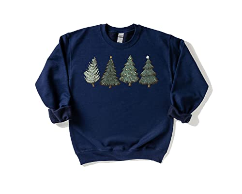 Amazon.com: Christmas Tree Sweatshirt,Womens Christmas Sweatshirt ...