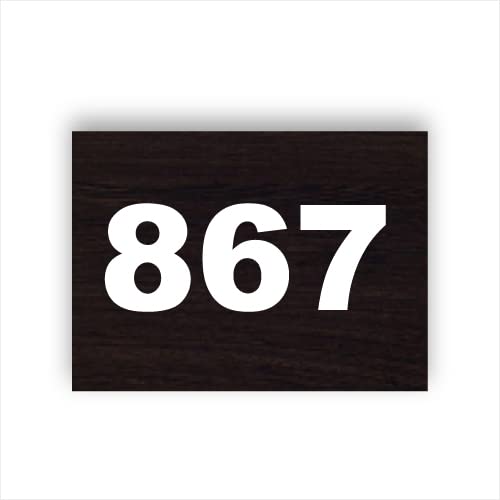 Number - 867, Wooden Number Plate, 18mm Thickness Wood Board,Wood Board ...