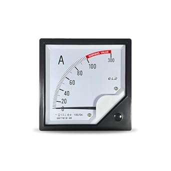 6L2 Ac 3x Overload Ammeter 30/50/75/100/200/400/600/5A Pointer With ...