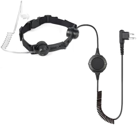 Amazon.com: BANDARICOMM Tactical Throat Mic Headset for Military ...