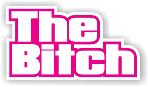 Amazon.com: The Bitch Hot Pink White Full Color Decal Sticker Turbo ...