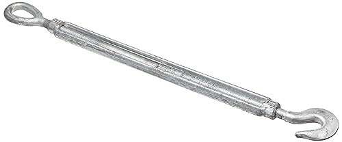 Snapklik.com : Indusco TB001IM06 Hot Dipped Galvanized Hook & Eye Turnbuckles