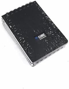 Cubic A7 Wiro Pocket Notebook - Pack of 12 (Black) | Spiral-Bound ...
