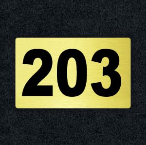 Number plate 203 Room, Hotel, Hospital, Lodge,Apartment, Flat,Door No ...
