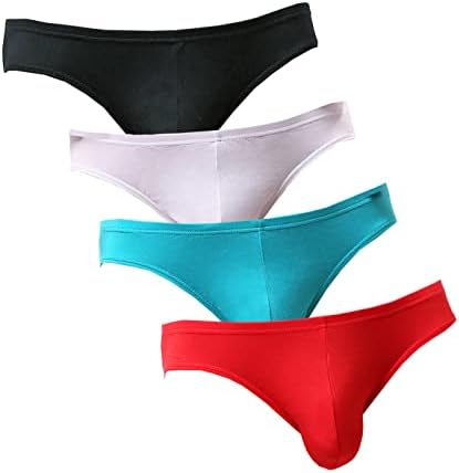 LSAMDIR Mens Bikini Underwear Micro Fiber Modal Briefs Low Rise Pack at ...