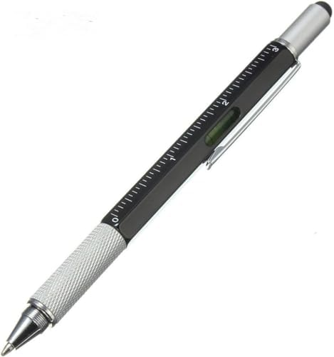 Worison 6in1 MultiTool Pen with Ruler, Level gauge, Ball Pen, Stylus ...